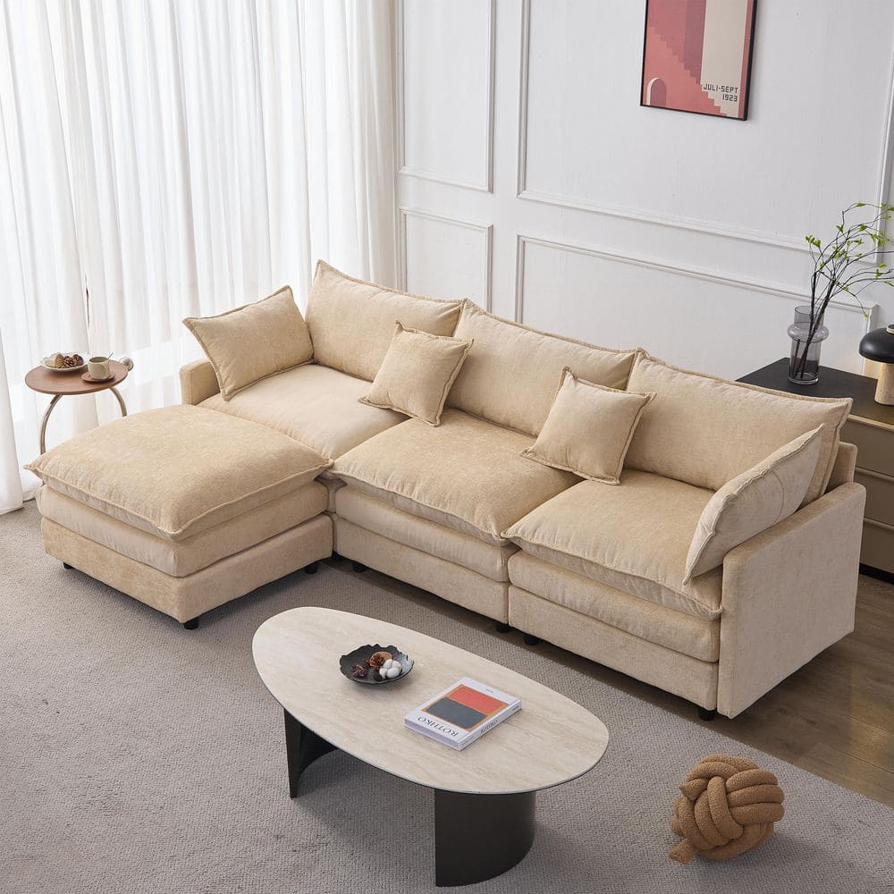 Reviews for Harper & Bright Designs 105 in. 4-piece Chenille ...