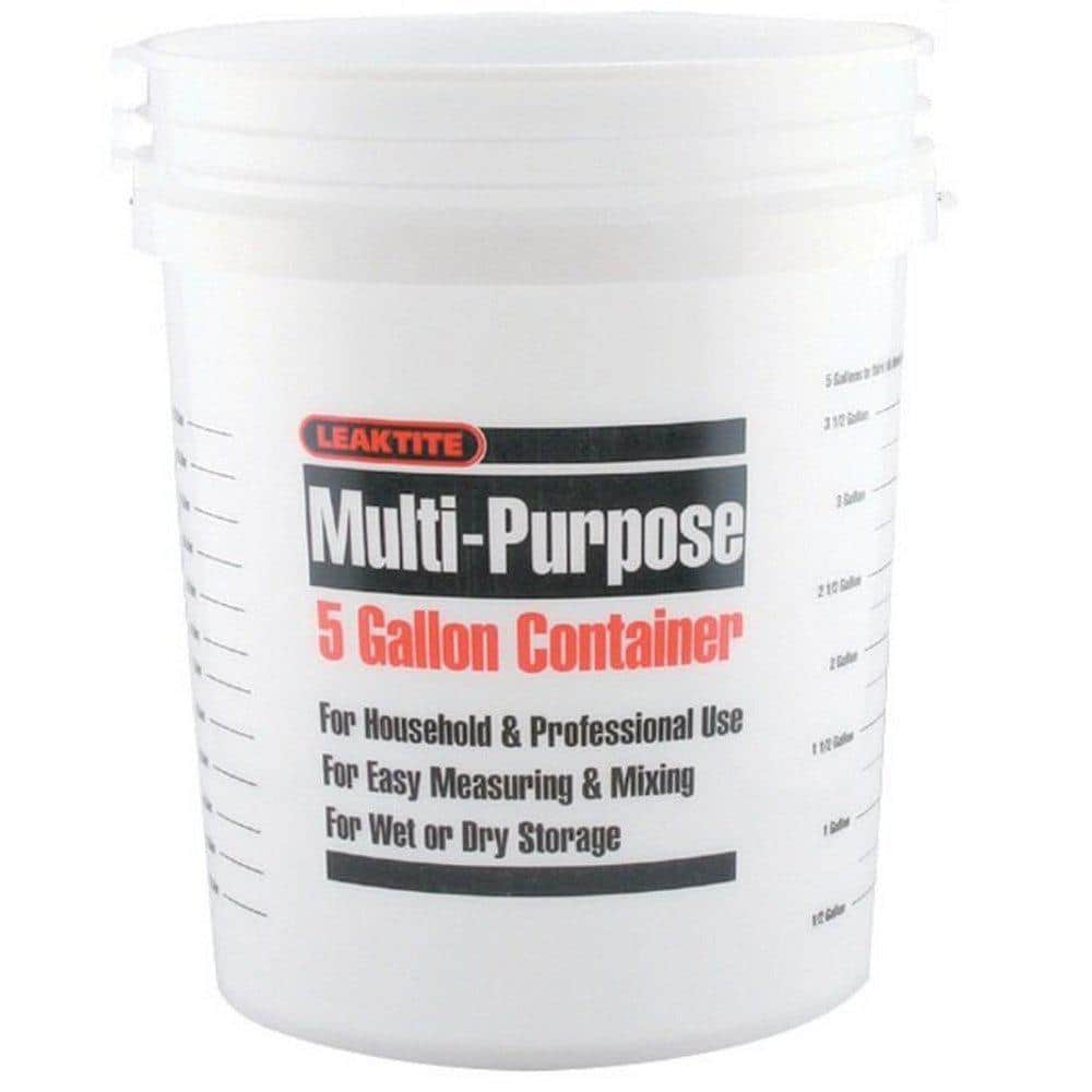 Leaktite 5-Gal. Natural Multi Mix Bucket (Pack of 3) 209303 - The Home ...