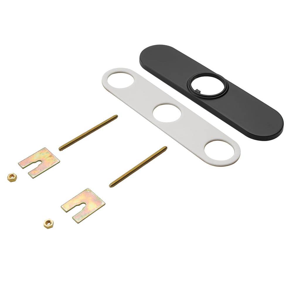 Delta Trinsic 10-1/2 in. Optional 3-Hole Kitchen Faucet Escutcheon in ...