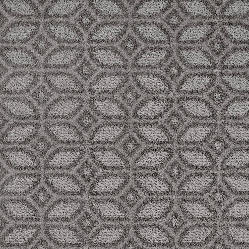 Home Decorators Collection Allshore Stoney Gray 37 oz. Polyester Patterned Installed Carpet ...