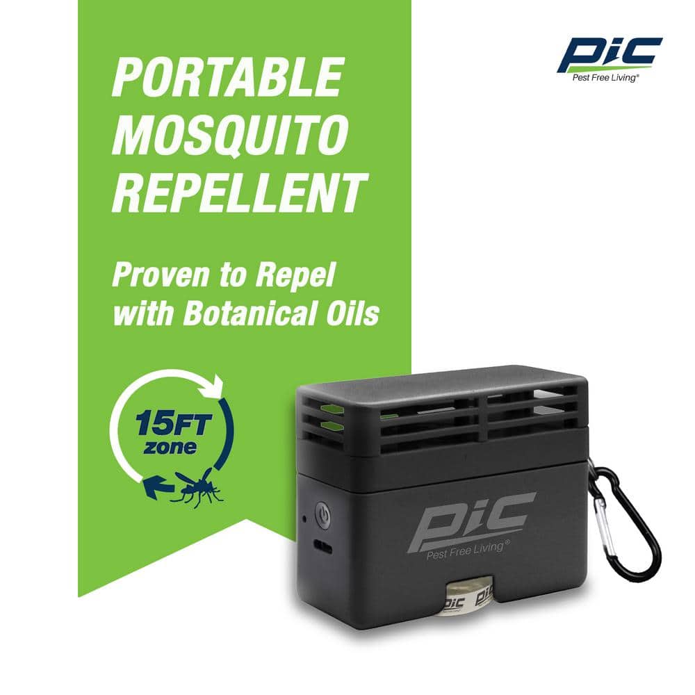 PIC Portable Mosquito Botanical Repellent with 60-Hour Cartridge PIC-GO ...