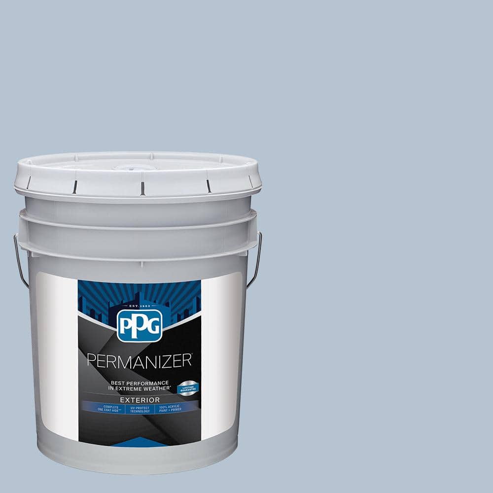 PERMANIZER 5 gal. PPG1163-3 Pageant Song Satin Exterior Paint PPG1163 ...