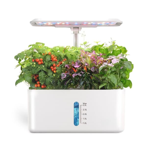 hcman 8 Pods Hydroponics Growing System with Grow Light Plants, Height ...