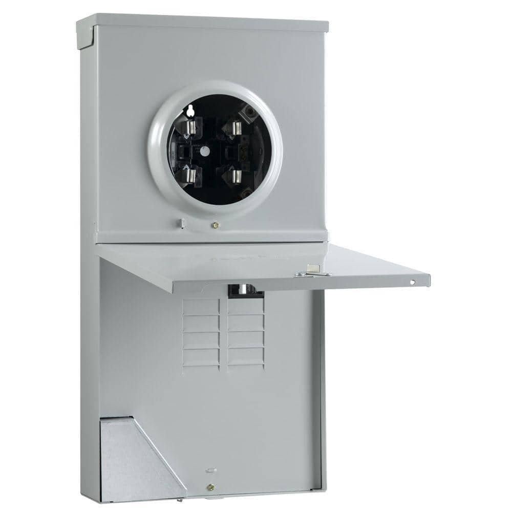 Midwest Electric Products 200 Amp Metered Temporary Power Outlet Box ...