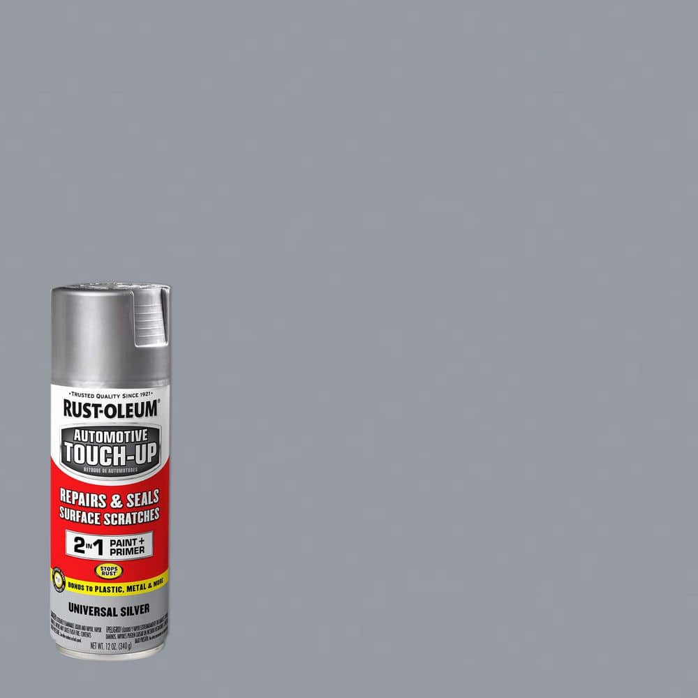 Rust-Oleum Automotive 11 oz. Universal Silver Touch-Up Spray Paint and ...