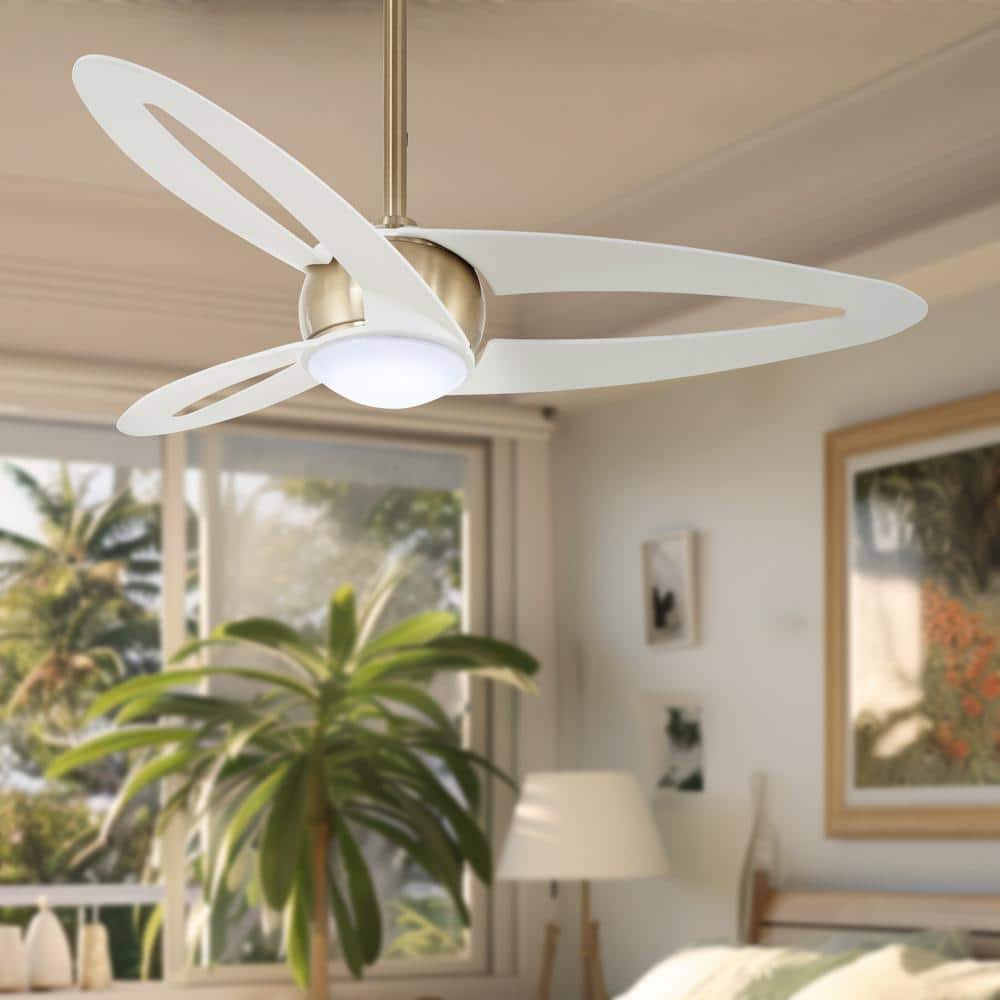 Hampton Bay Torte 46 in. Indoor Brass Standard Ceiling Fan with CCT ...