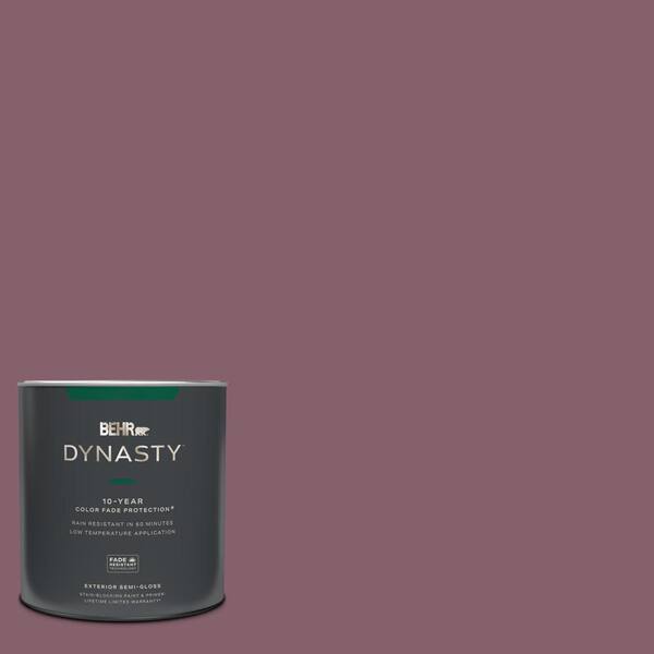 BEHR DYNASTY 1 qt. #BIC-35 Vintage Plum Semi-Gloss Exterior Stain ...