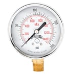 Winters Instruments 2.5 in. Dial Hot Water Thermometer with 1/2 in. NPT ...