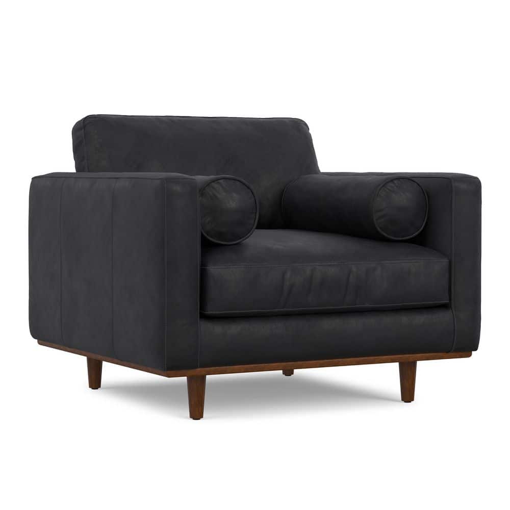 Simpli Home Morrison 42 in. Wide Rectangle Performance Fabric Arm Side ...