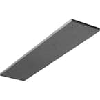 Ekena Millwork 3 in. x 0.25 in. x 12 in. Steel Hammered Gray Logan ...