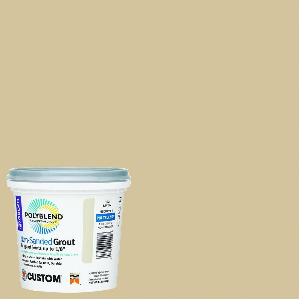Custom Building Products Polyblend #122 Linen 1 lb. Unsanded Grout ...