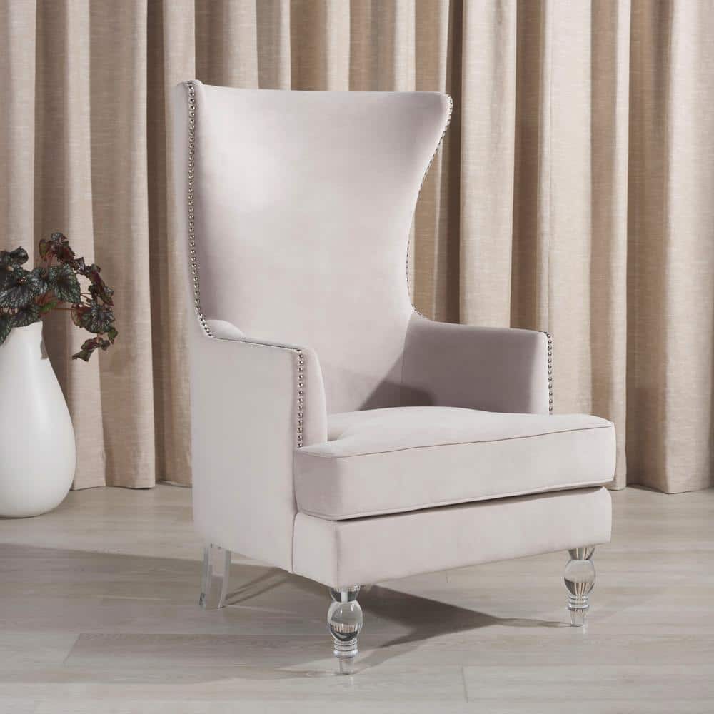 SAFAVIEH Geode Pale Taupe Side Chair SFV4745C - The Home Depot
