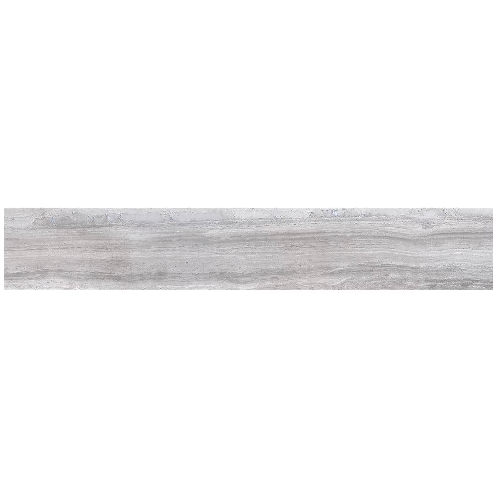 Ivy Hill Tile Atlanta Gray 3.75 in. x 23.7 in. Matte Porcelain Bullnose ...