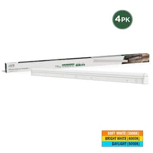 Sunlite 5 ft. 130-Watt Equivalent Integrated LED White Commercial ...