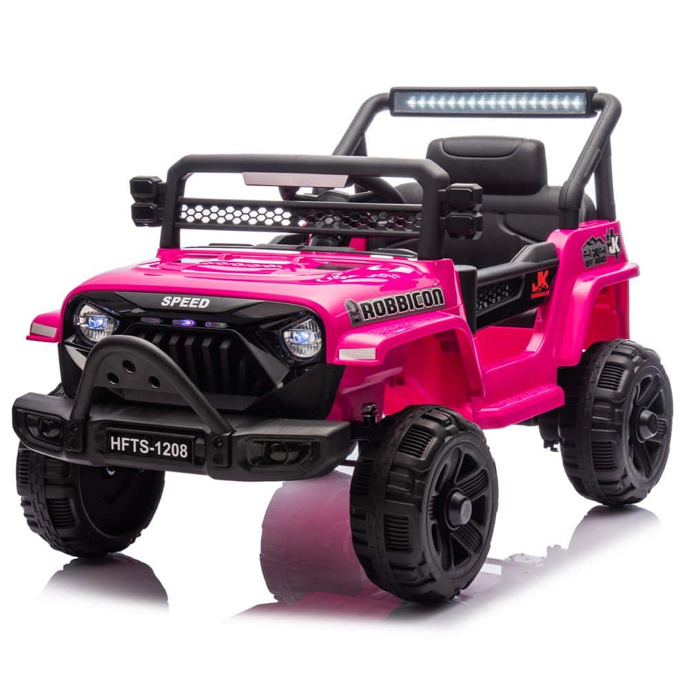 Zeus & Ruta 12-Volt Pink Kids Ride On Ride On Electric Truck Car with ...