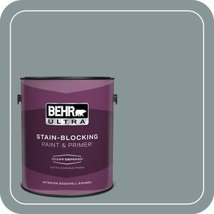 BEHR ULTRA 1 gal. #PPU12-15 Atmospheric Satin Enamel Exterior Paint ...