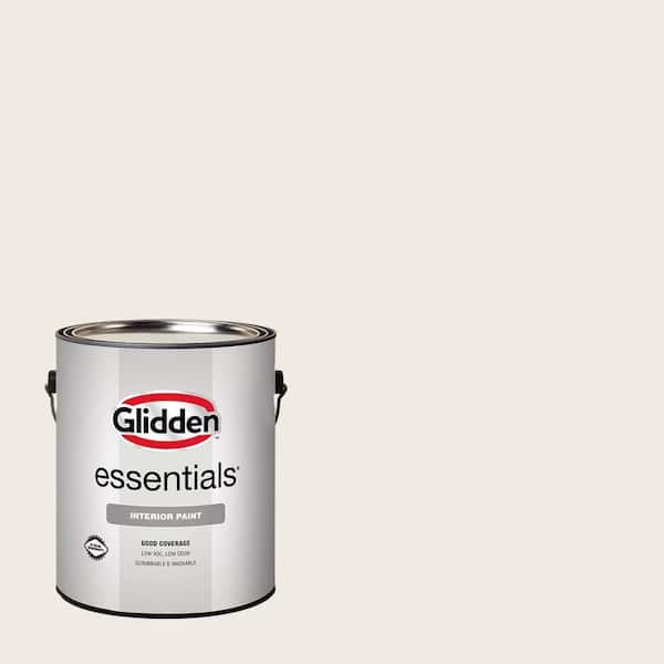 Glidden Essentials 1 gal. PPG1075-1 Linen Ruffle Semi-Gloss Interior ...