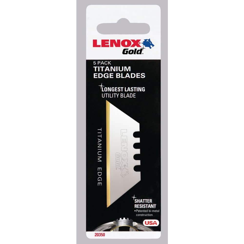 Lenox Gold Series Bi-Metal Utility Blades (5-Pack) 20350 - The Home Depot