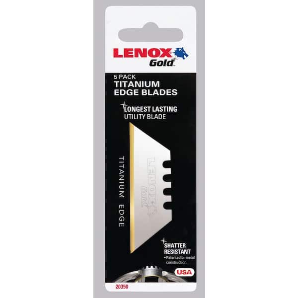Lenox Gold Series Bi-Metal Utility Blades (5-Pack) 20350 - The Home Depot