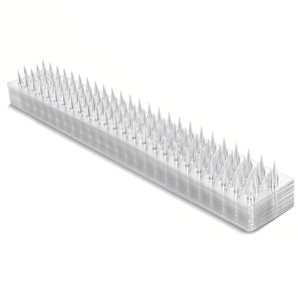 Phewnyzo 24-Pack Clear PVC Bird Spikes Deterrent Strips Long and Short ...