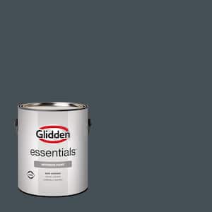 Glidden Essentials 1 gal. PPG1035-7 Obsidian Semi-Gloss Interior Paint ...