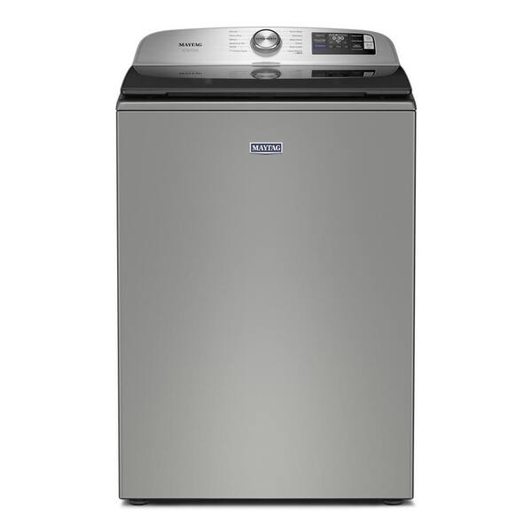 Maytag 5.2 cu. ft. Top Load Washer in Classic Silver with Pet Pro ...