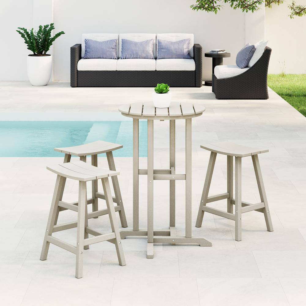 WESTIN OUTDOOR Laguna 4-Piece HDPE Weather Resistant Outdoor Patio ...