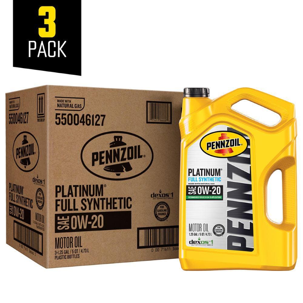 Reviews for Pennzoil Platinum SAE 0W-20 Full Synthetic Motor Oil 5 qt ...