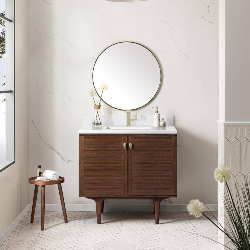James Martin Vanities Amberly 36.0 in. W x 23.5 in. D x 34.7 in. H ...