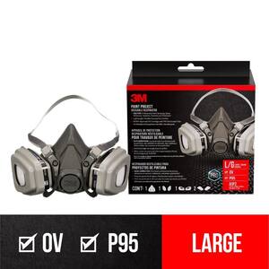 Dyiom Full Face Gas Mask, Paint Mask, with 40mm Activated Carbon Filter ...