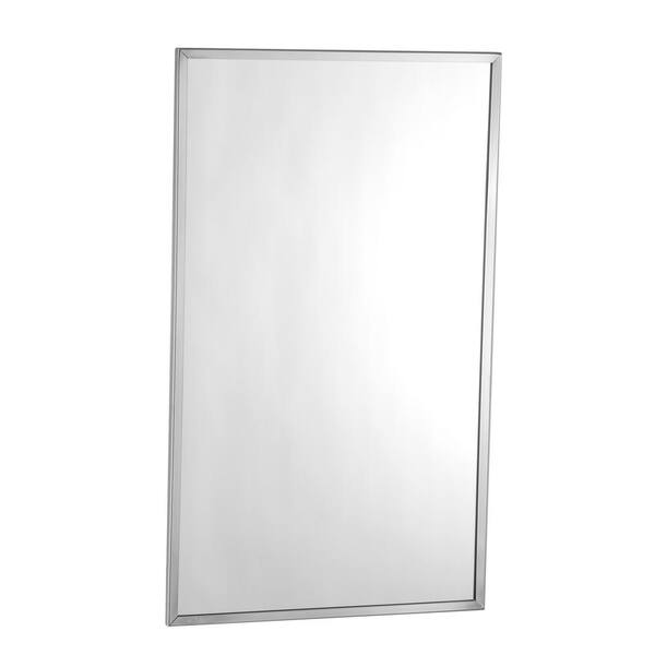 Mirror Mount, 165 18 in. W x 36 in. H Stainless steel, Large ...