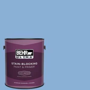 BEHR PREMIUM PLUS 1 qt. #PPU15-12 Bluebird Satin Enamel Low Odor ...