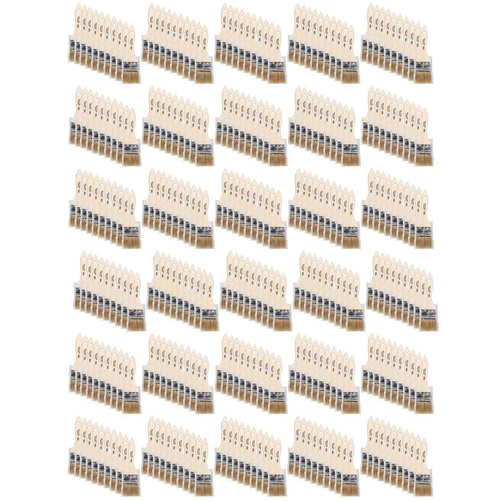PRIVATE BRAND UNBRANDED 2 in. Flat Chip Brush (300-Pack) HD 1500 300 ...