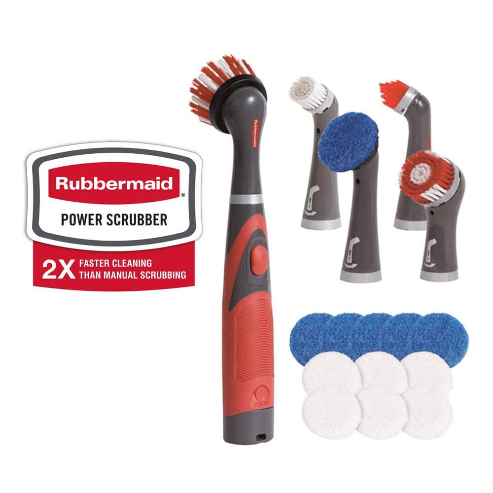 Rubbermaid Power Scrubber Kit Rotary Brush (18-Piece) 2124405 - The ...