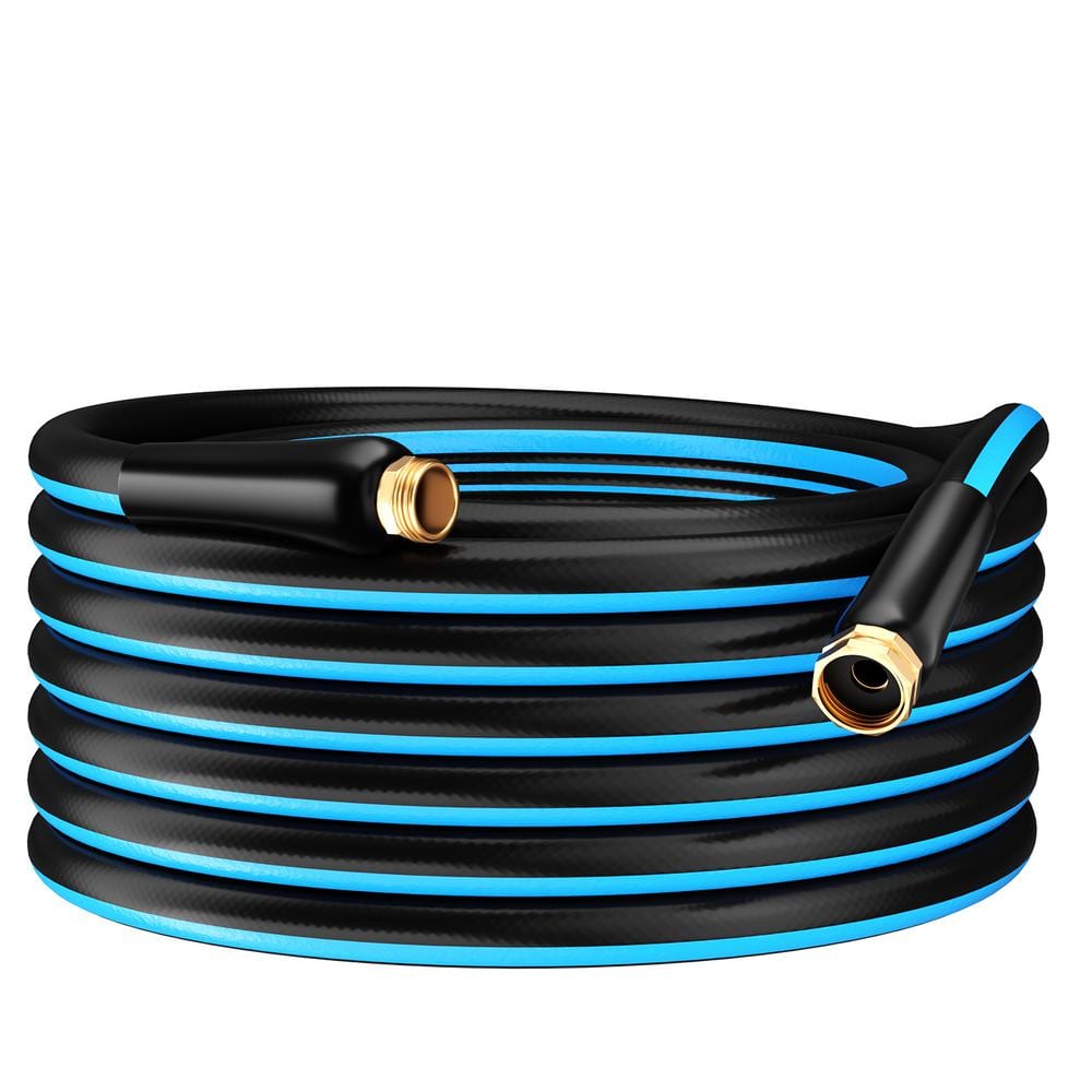 GardenJoy PVC Garden Hose 5/8 in. x 75 ft. Heavy-Duty Durable Hose ...