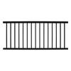NewTechWood Allure 96 in. x 36 in. Black Aluminum Preassembled Railing ...