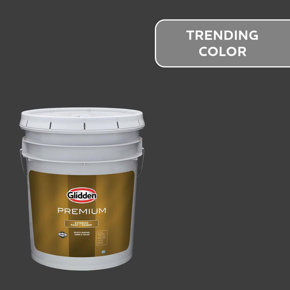 Glidden Premium 5 gal. PPG0995-7 Starless Sky Satin Exterior Latex ...