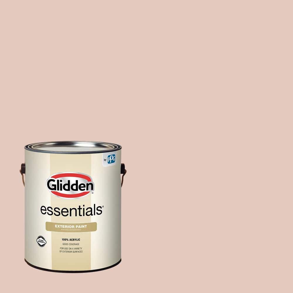 Glidden Essentials 1 gal. PPG1068-3 Sultan Sand Satin Exterior Paint ...