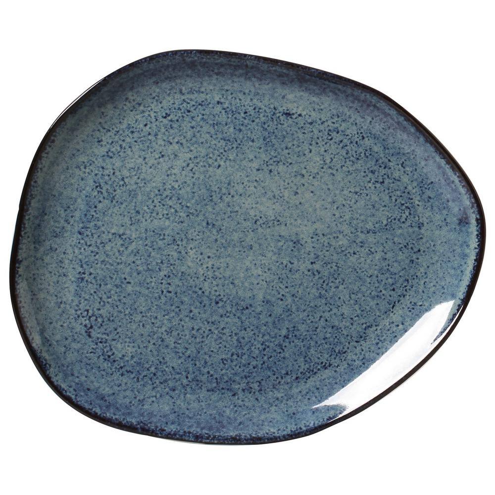 PORTO BRASIL Denim Oval Dinner Plate Organic (Set of 6) 15314113001 ...