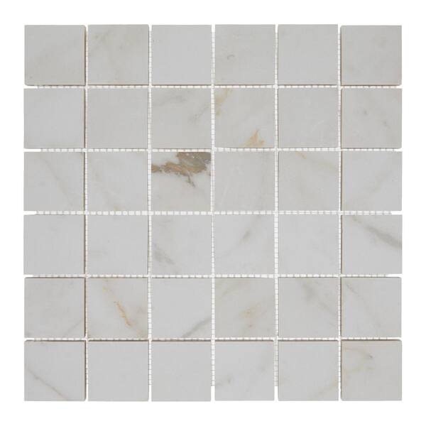 Daltile Marble Attache Lavish Golden Reverie Matte 4 in. x 4 in. Color ...