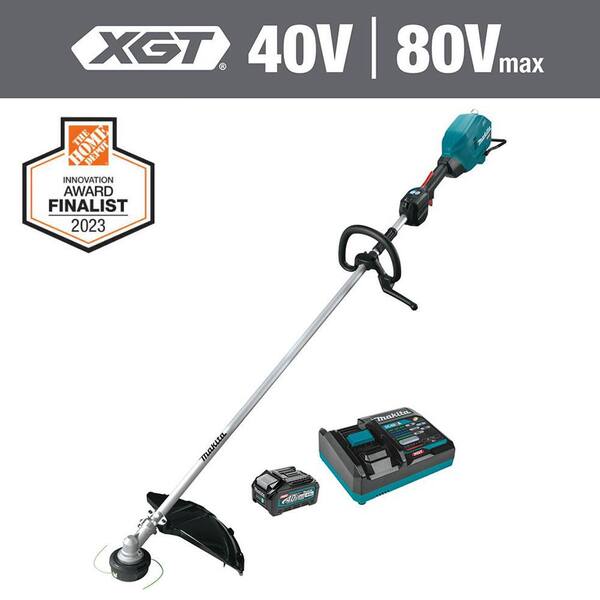 Makita XGT 40V max Brushless Cordless 17 in. String Trimmer Kit (4.0Ah ...