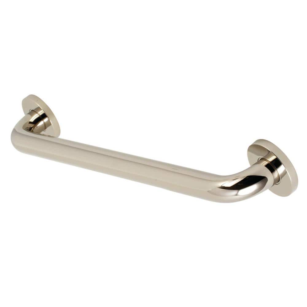 Kingston Brass Meridian 18 in. x 1-1/4 in. Grab Bar in Polished Nickel ...
