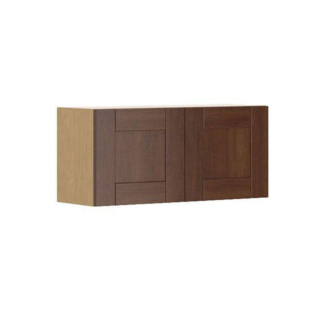 Eurostyle Ready to Assemble 33x15x12.5 in. Lyon Wall Bridge Cabinet in ...