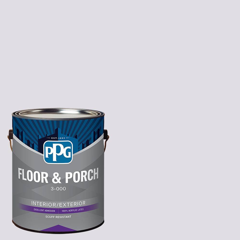 PPG 1 gal. PPG1173-2 February Frost Satin Interior/Exterior Floor and ...