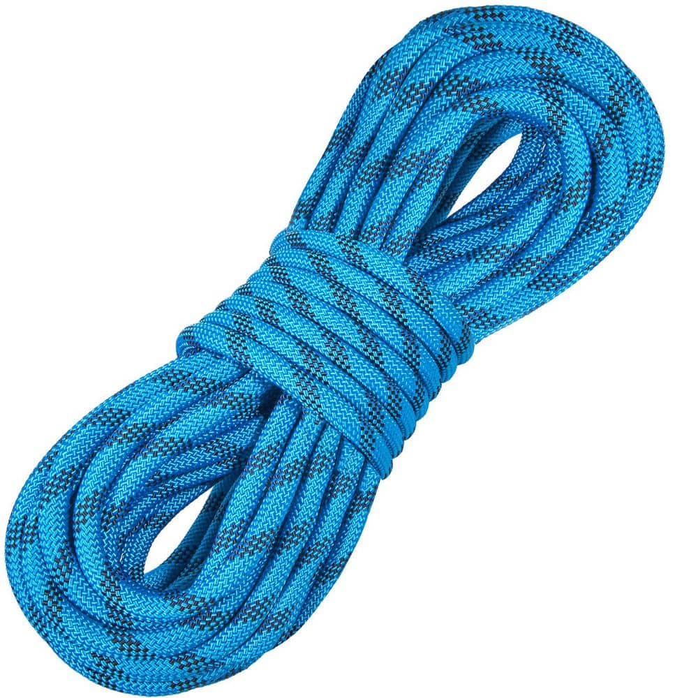 SKYSHALO Static Climbing Rope, 96 ft. Outdoor Rock Climbing Rope with 26KN Breaking Tension, 0.4 ...