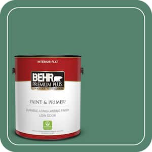 BEHR PREMIUM PLUS 8 oz. #M420-6 Tournament Field Eggshell Enamel ...