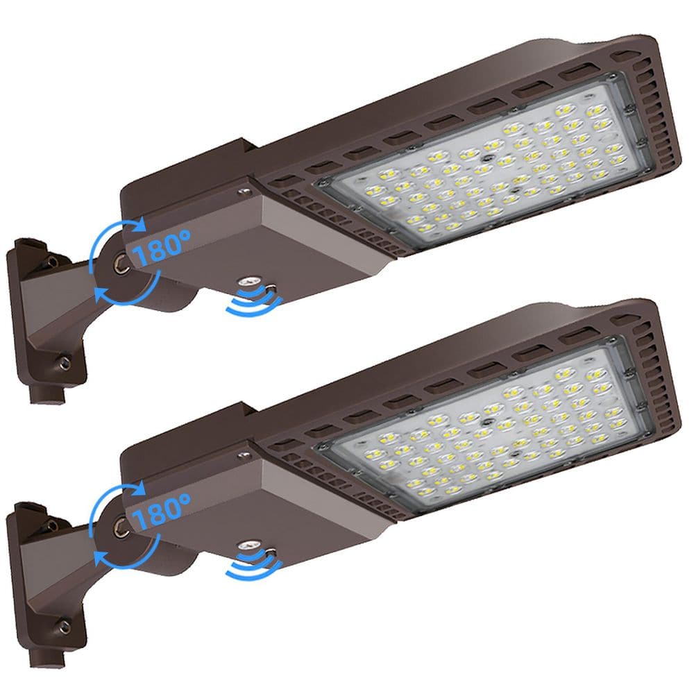 KOAOEIRS 2-PACK 1000W Equivalent Integrated LED Commercial Bronze Dusk ...