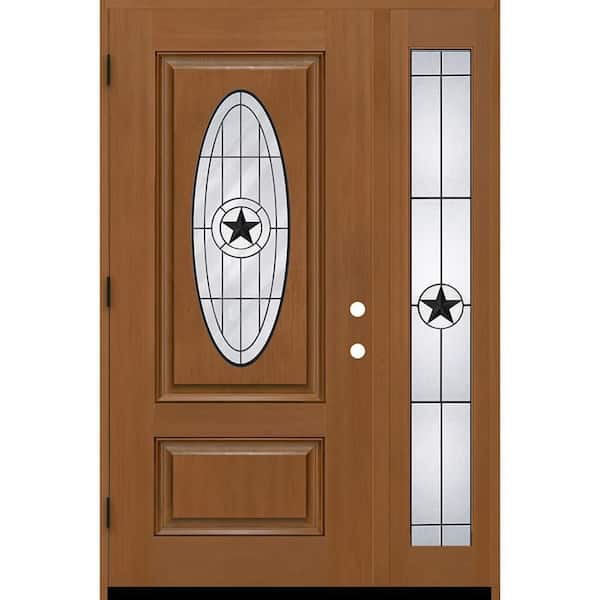 Steves & Sons Regency 51 in. x 80 in. 3/4L Oval Alamo Glass LHOS ...