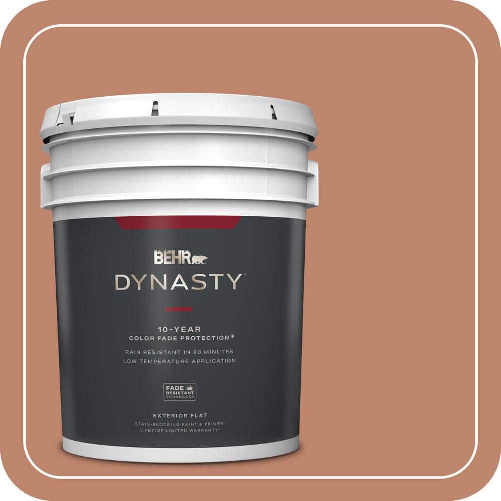 BEHR DYNASTY 5 gal. #QE-03 Clay Ground Flat Exterior Stain-Blocking ...