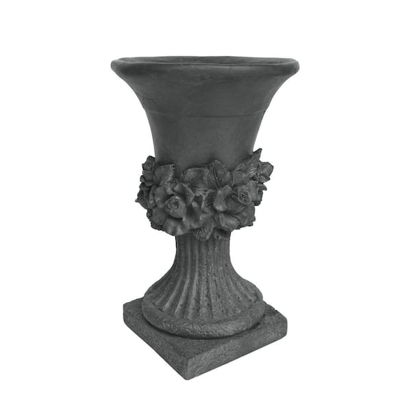 11.75 in. W x 19.50 in. H 47 qts. Lightweight Concrete Garden Urn ...